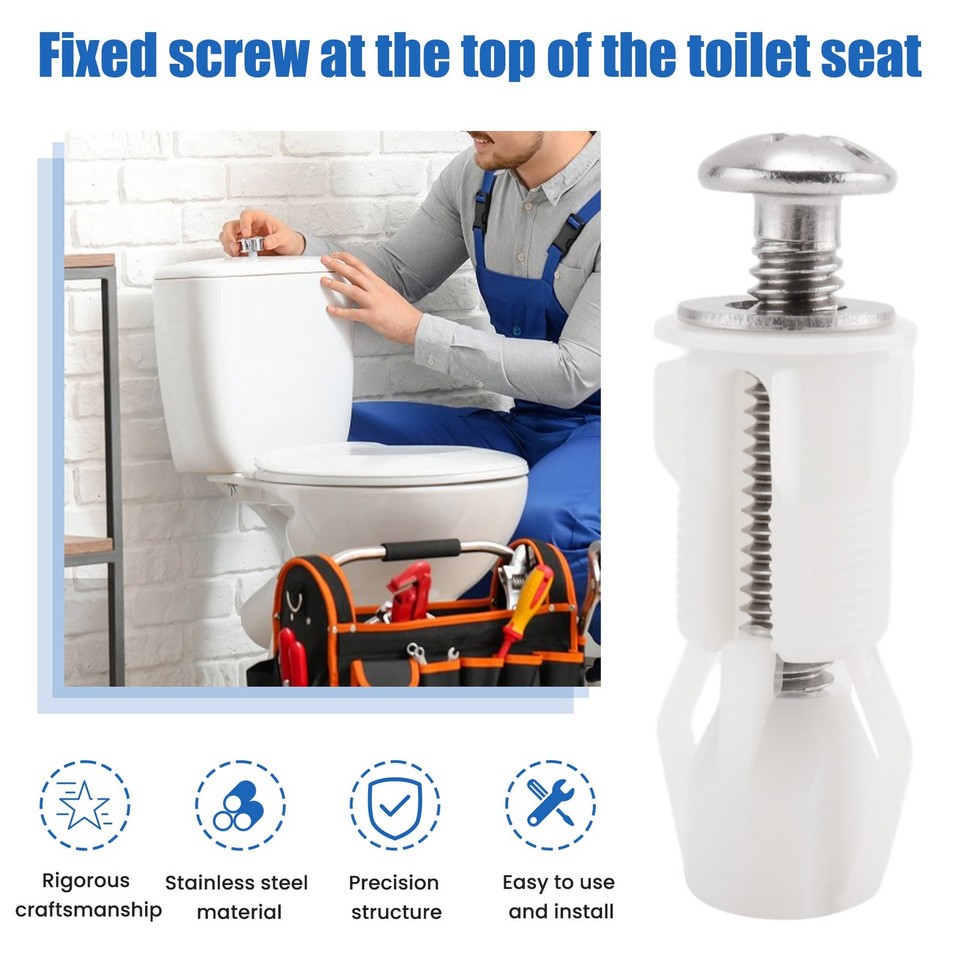 Toilet Screws and Toilet Lid Screws Stainless Steel Top Fixing ...