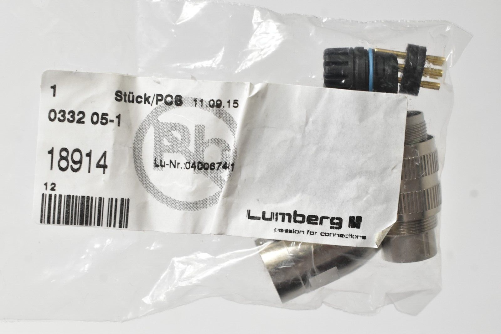 Lumberg 18914 Circular Connector 0332 05-1 | eBay