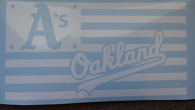 Oakland A's Flag car decal | eBay