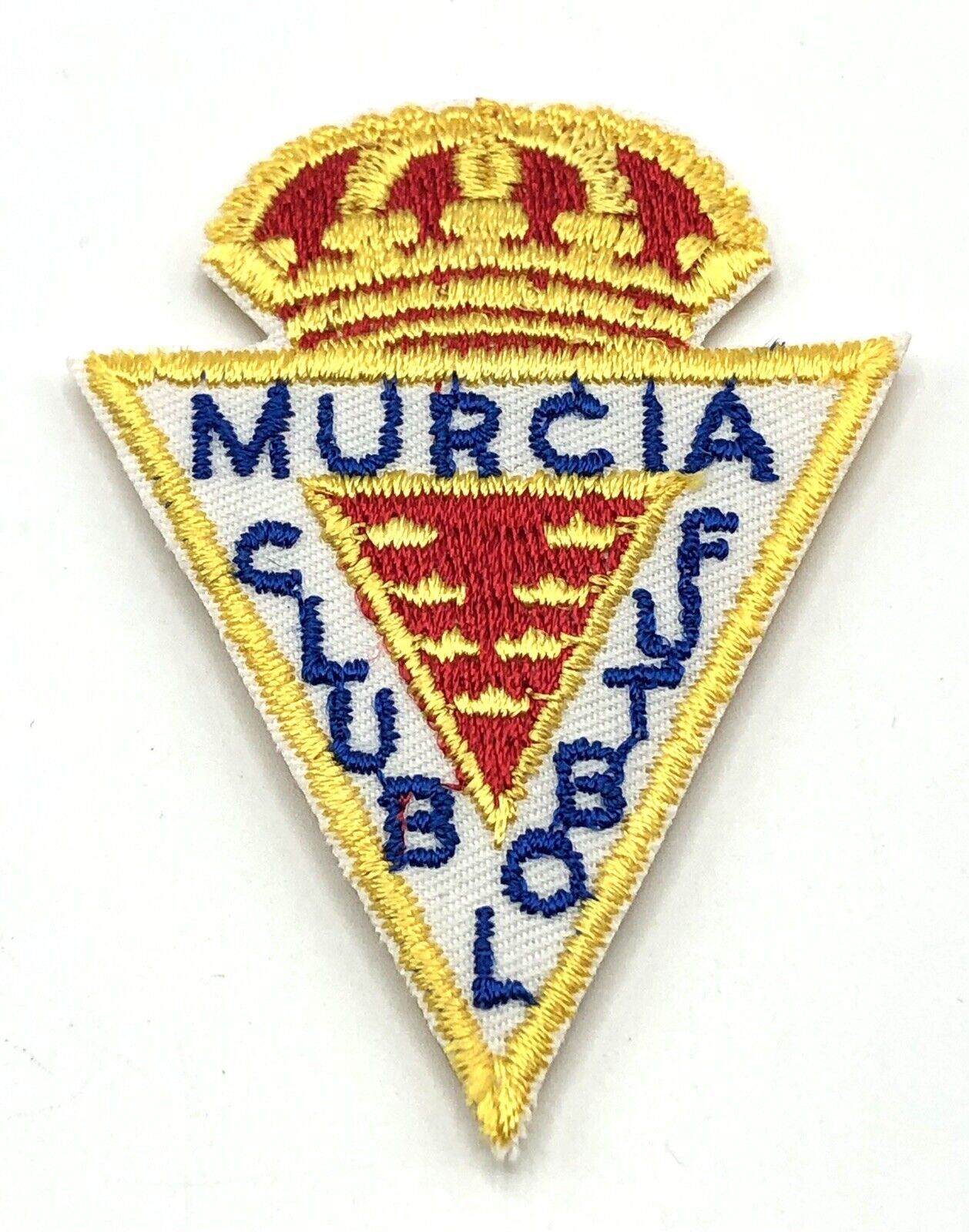 ROYAL SHIELD MURCIA FOOTBALL CLUB OLD EMBROIDERED PATCH 1980's BADGE. | eBay