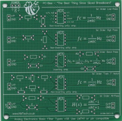 Basic Filter Types Low Pass High Pass bandpass prototyping PCB student ...