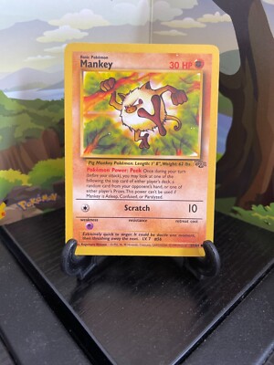 Mankey 55/64 - Jungle - Common - Pokemon Card - LP/MP | eBay