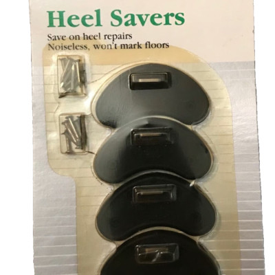 Total Shoe Care Heel Savers Large 2 Sets Self-Adhesive Vintage Black ...