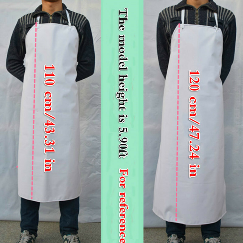 PVC Heavy Duty Rubber Apron Oil Resistant Men Kitchen Work Bib Apron ...