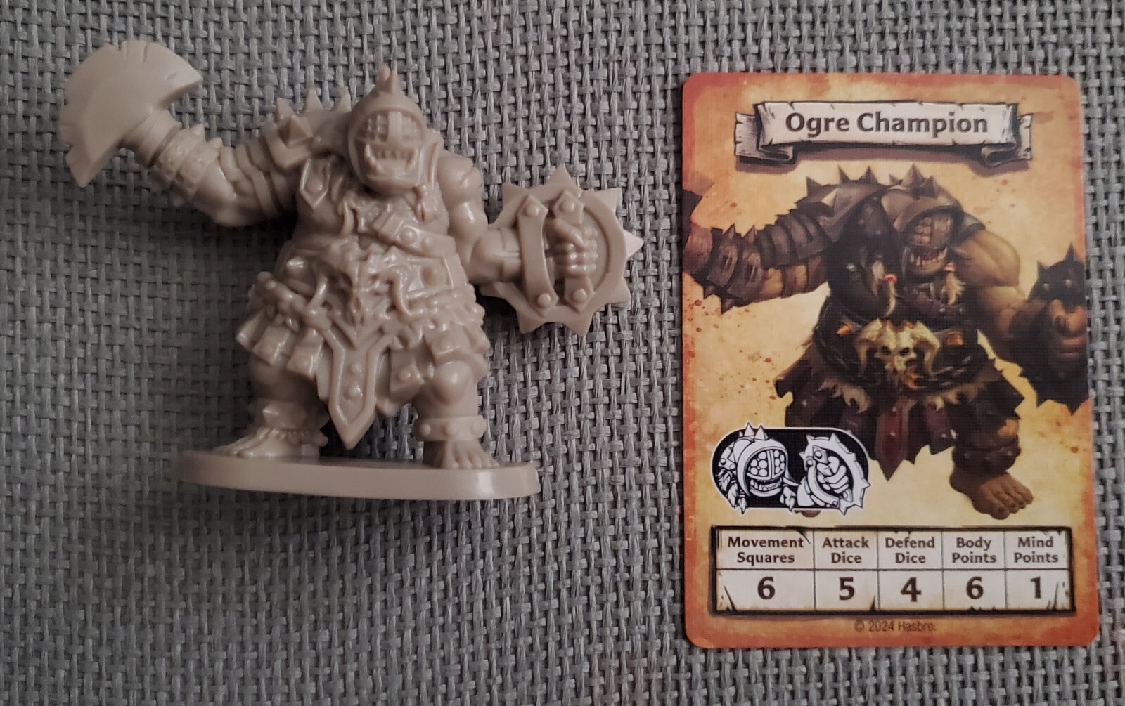 Heroquest Against The Ogre HordeOgre Champion 28mm Mini & Card NEW!! | eBay