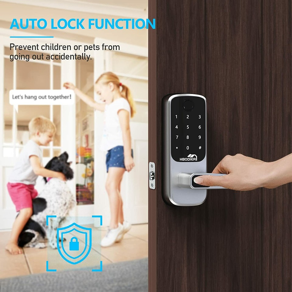 Biometric Fingerprint WiFi APP Digital Code Entry Keypad Keyless Smart ...