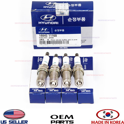 SPARK PLUGS 4PS! SET! GENUINE! FOR VARIOUS HYUNDAI KIA 1884511160 | eBay