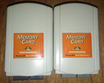 2X Sega Dreamcast Performance Mega Memory Card P-20-316E / P-20-316 | eBay