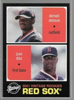 2002 Upper Deck Vintage Red Sox Rookies Dernell Stenson/Juan Diaz #78 ...
