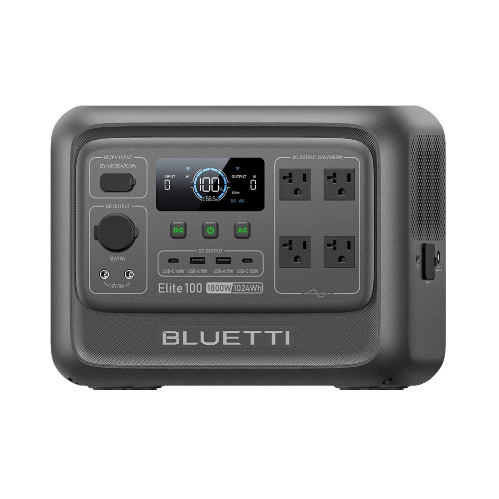BLUETTI Elite 100 V2 1024Wh Power Station+100W Solar Panel Kit for ...