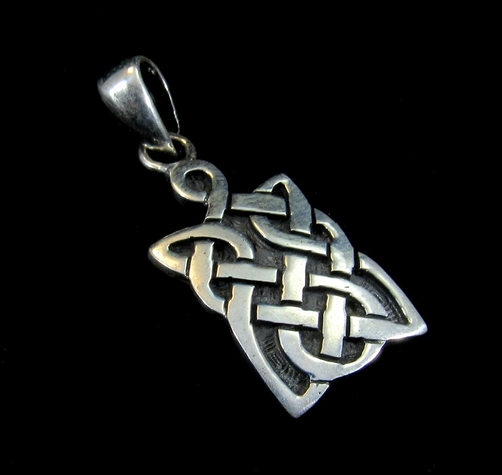 Handcrafted Solid 925 Sterling Silver Rectangle Celtic Shield Knot ...
