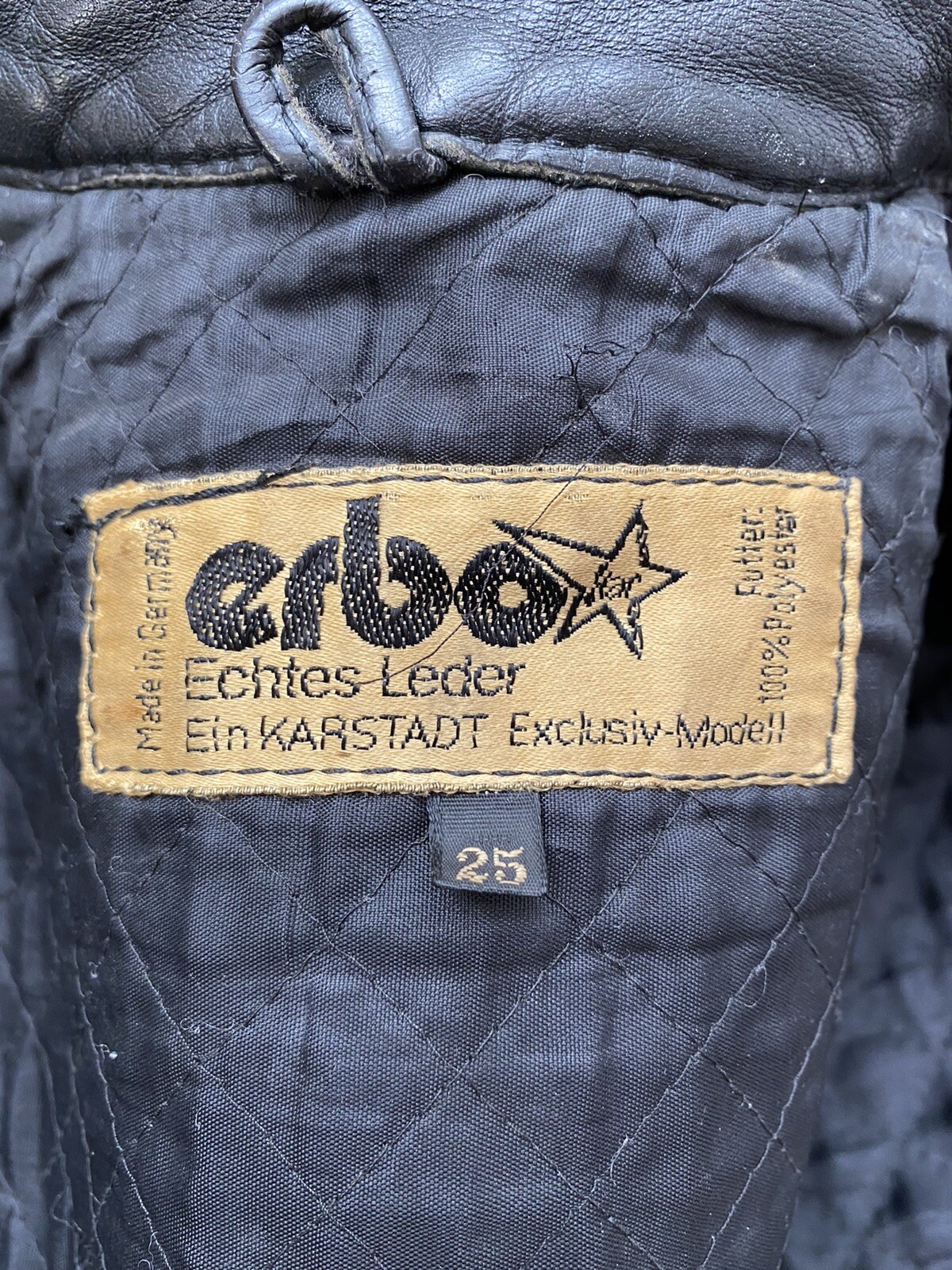 RARE VTG 🔥ERBO🔥GERMAN MOTORCYCLE LEATHER JACKET SZ:S - Gem