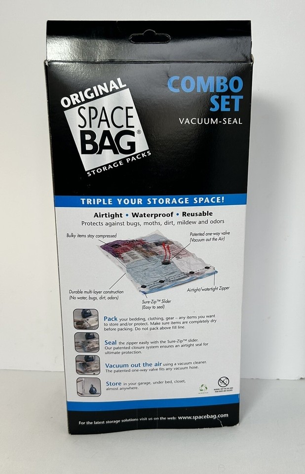 Original Space Bag Storage Packs Combo Set Vacuum Seal Triple Your ...