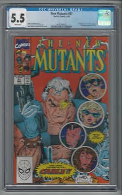 New Mutants #87 CGC 5.5 FN- 1st Appearance of Cable & Stryfe Marvel ...