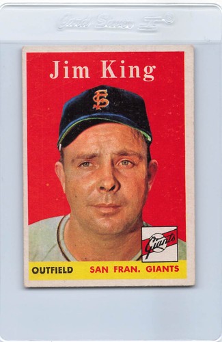 1958 Topps #332 Jim King Giants VG/EX *6138 | eBay