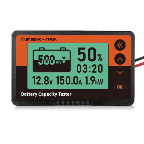 500A LCD Battery Monitor for 12, 24, 36 and 48 volt Lithium LiFePO4 ...