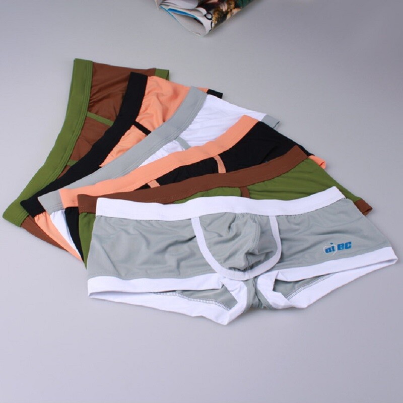 Men's Boxer Briefs Open Front Pouch Shorts Underwear Sexy Lingerie ...