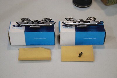 NOS 1963-64 Ford Galaxie "390"Fender Bird emblems C3AZ-16228-A Autolite ...