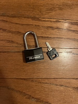 Master Lock - 40mm Keyed Padlock - Black - 1 Key | eBay