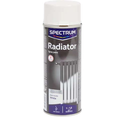 SPECTRUM RADIATOR WHITE GLOSS 8050038876520 HAUTE TEMPERATURE SPRAY ...