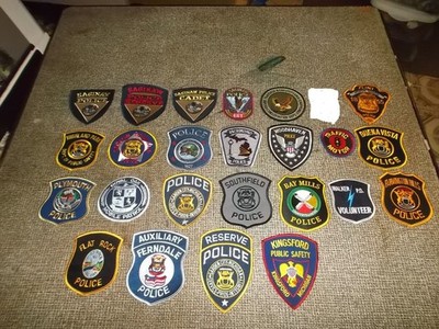 Group Of Brand New Michigan Police Patches~MI~25 Pcs~Mich~No Duplicates ...