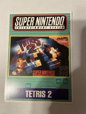 SNES Tetris 2 VIDPRO Card Toys R Us Display Card Rare | eBay