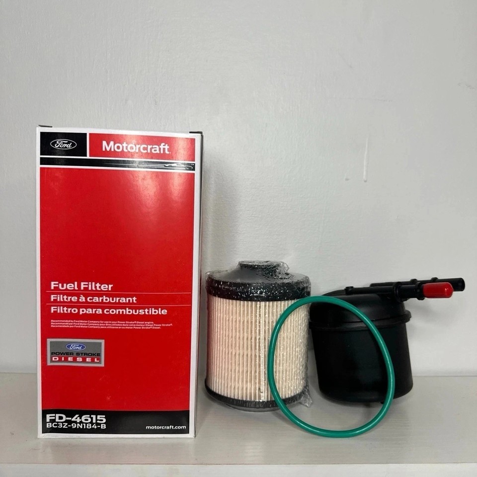 2 Pack Genuine Motorcraft FD4615 Diesel Fuel Filter Ford F-250 Super F ...