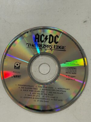 Razor's Edge by AC/DC (CD, Sep-1990, Atco (USA)) Disk Only 75679141323 ...