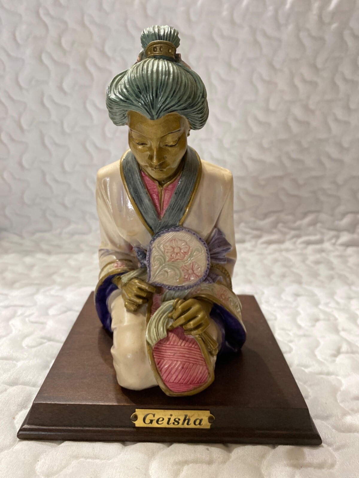 Arnart Vtg Pucci Asian Oriental Japanese Ceramic Figurine Geisha Bowing ...