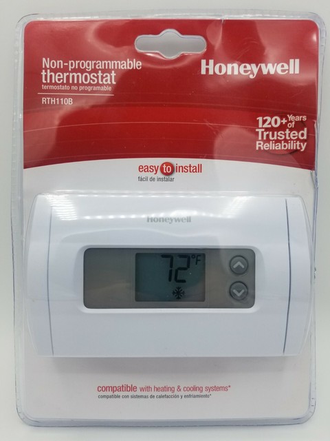 Honeywell RTH110B Horizontal Digital Manual Thermostat for sale online ...