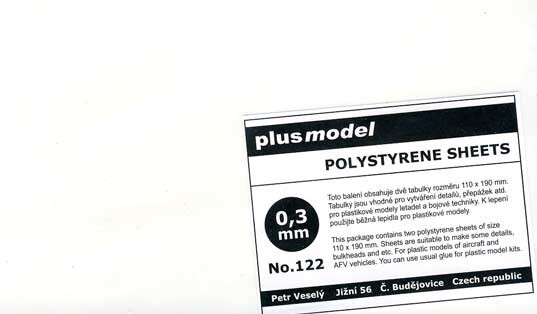 Plus Model - Plastic Sheets 0.3 mm 110-190mm 2 Pieces NEW SEALED Tip | eBay