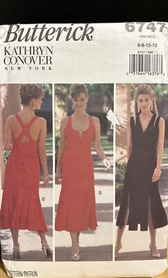 Butterick 6747 Size 6-12 Dress sewing Pattern | eBay Australia