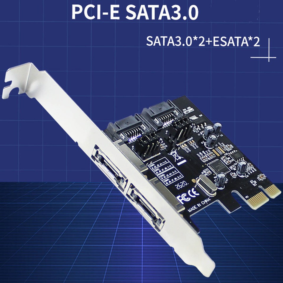 PCI-E Express SATA3 SATA3.0 6Gb/s+eSATA SATA III Expansion Combo Card ...