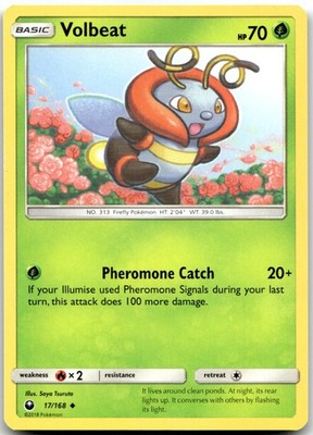 Volbeat 17/168 SM - Celestial Storm Pokemon Card NM | eBay