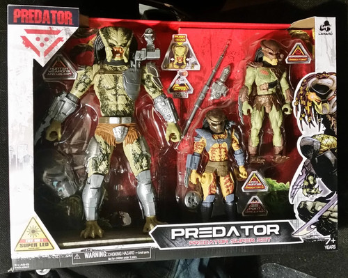 Predator Super Set 3 Figures LT Lanard Toys 12" Figure two 6" Figures ...