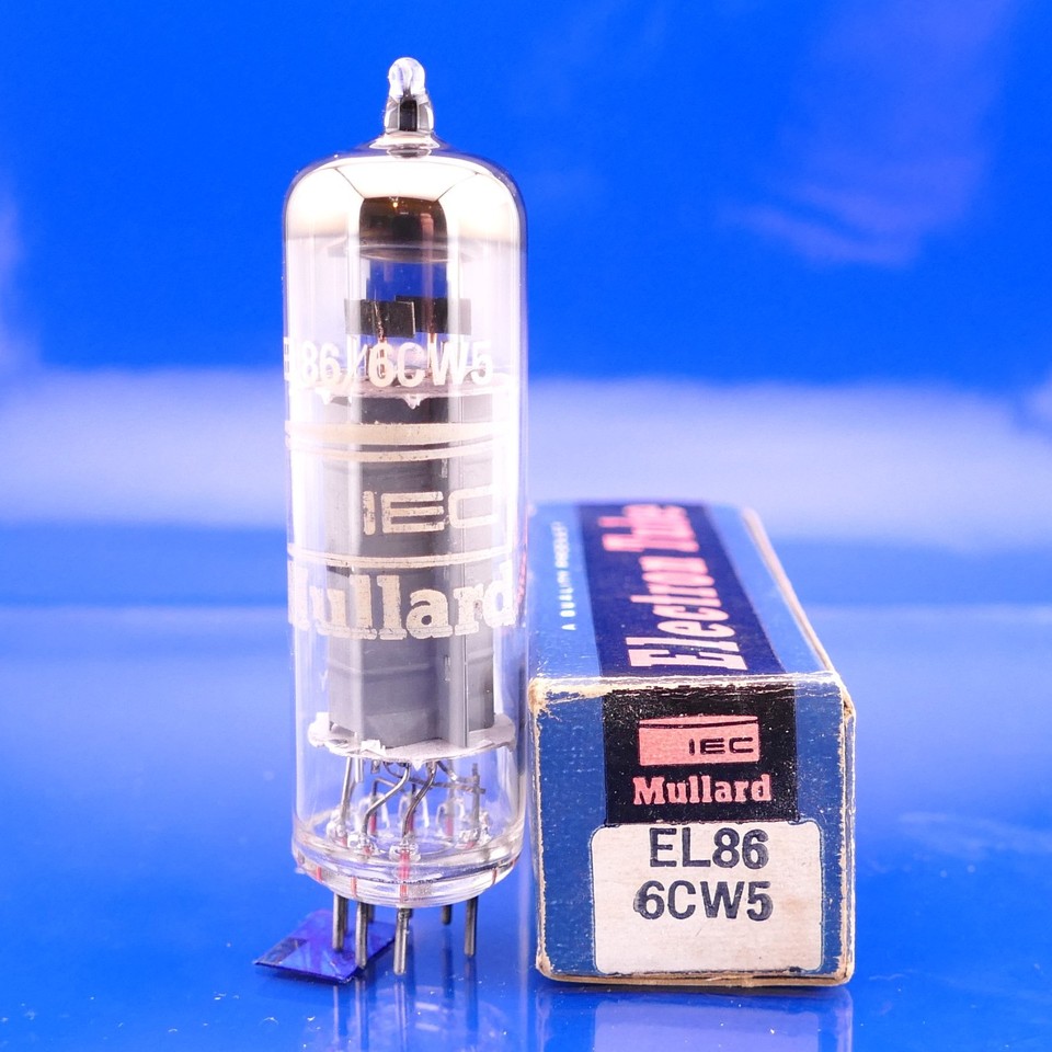 One Excellent IEC MULLARD 6CW5 EL8 Tube NOS NIB GM%: 89 EM% 104 ...