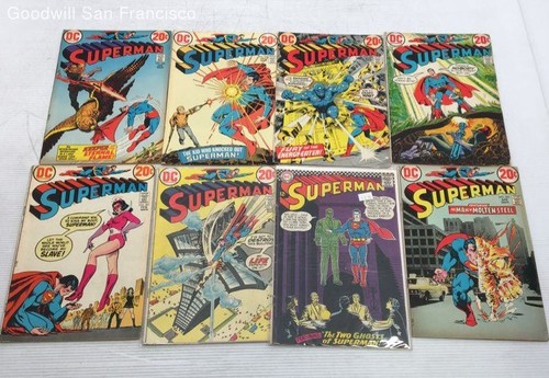 Vintage DC Superman Vol 1 59 Issue Lot #169 186 188 203 205 238 244 255 ...