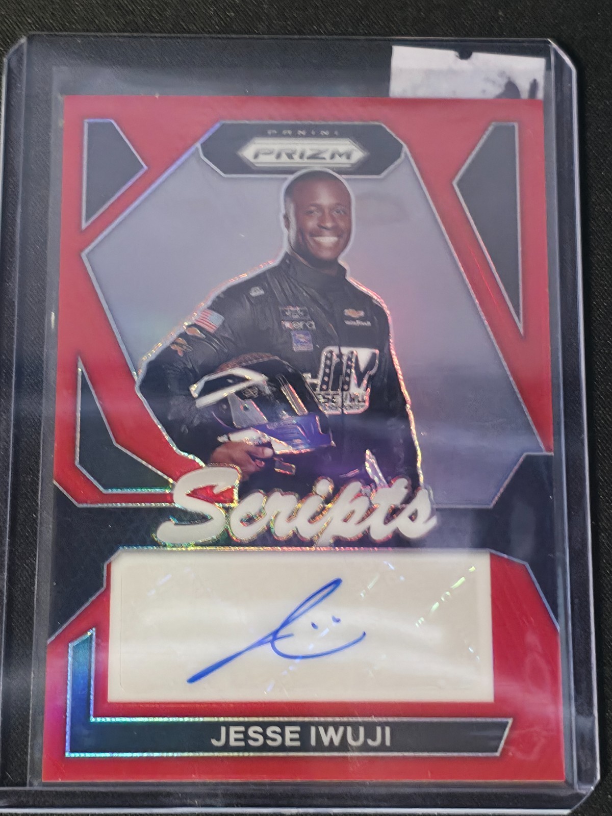 Jesse Iwuji 2024 Prizm NASCAR #S-JII Scripts - Red /99 Price Guide ...