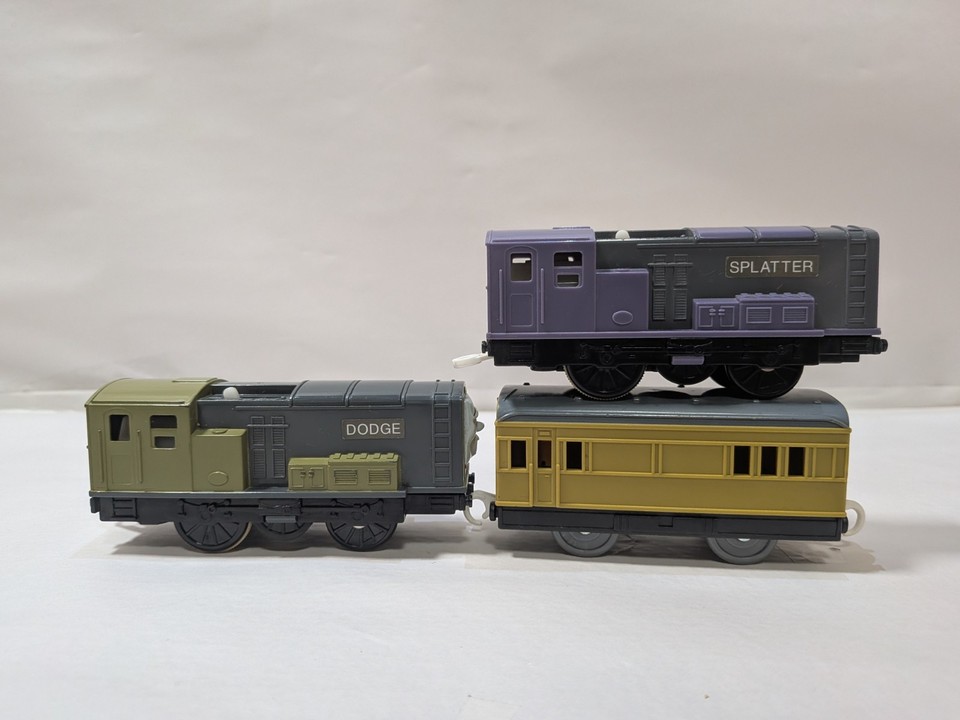 Thomas & Friends TOMY Plarail Trackmaster Dodge & Splatter Complete Set ...