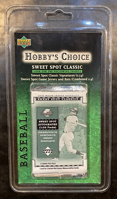 2002 MLB Sweet Spot Classics Sealed Pack in Retail Clamshell to prevent ...