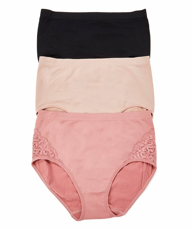 5/10 Pack Laura Ashley Womens Microfiber Quick Dry High Cut Full Briefs ...