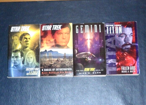 Lot of 4 Star Trek Books-Inception-A Choice of Catastrophes-Gemini ...