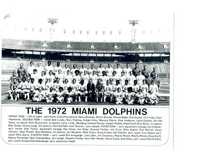 ONLY UNDEFEATED NFL TEAM EVER 1972 MIAMI DOLPHINS 8X10 PHOTO FOOTBALL ...