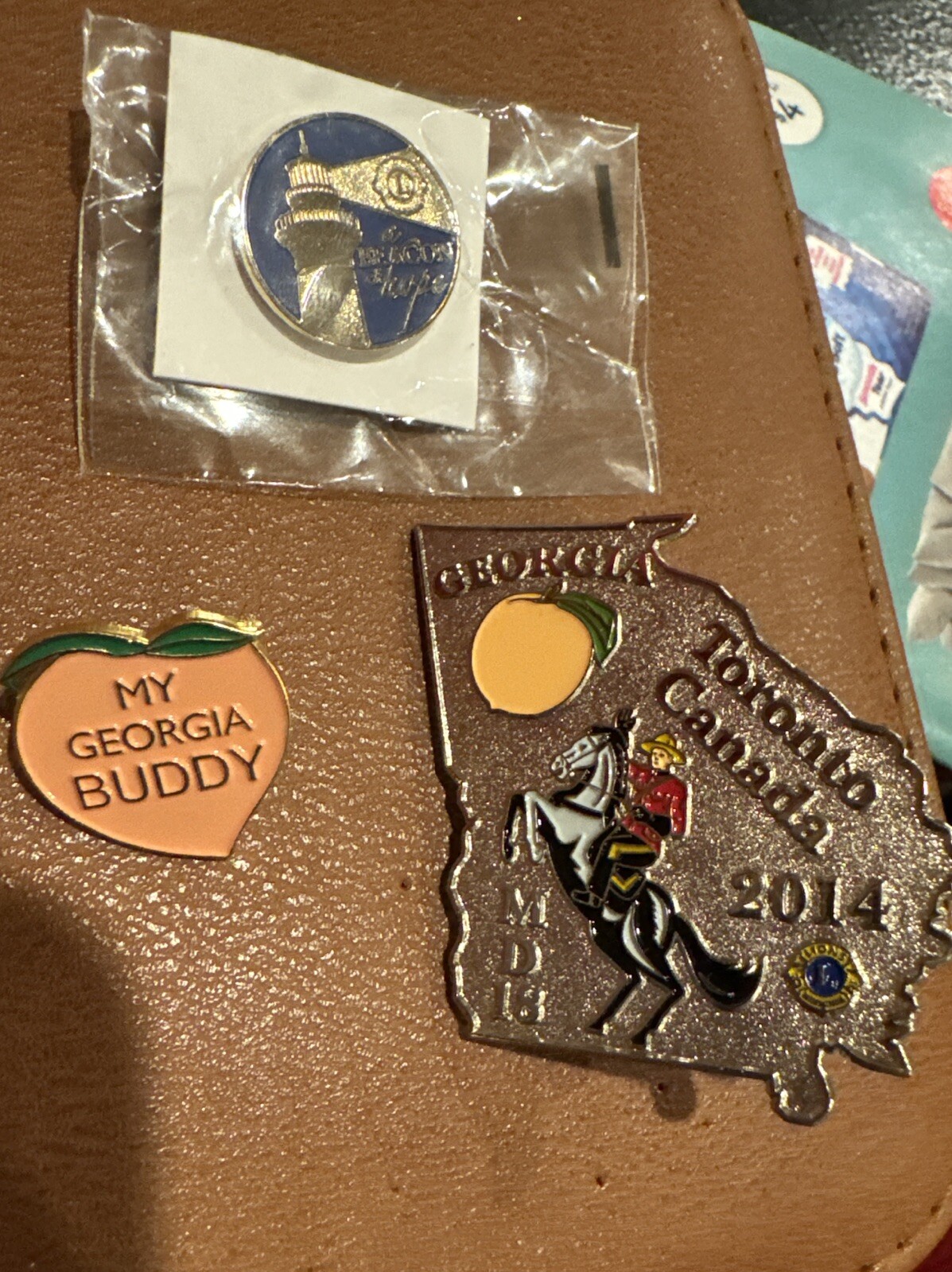 lot of 3 my georgia buddy beacon of hope lighthouse state cavalry lapel ...