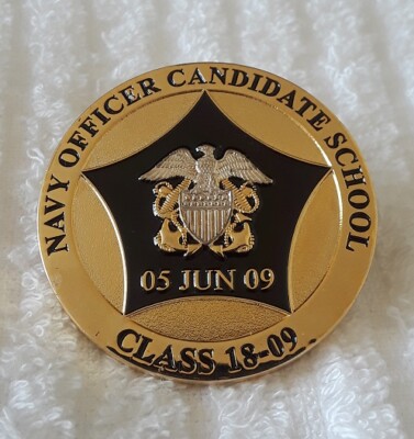 AUTHENTIC NAVY OCS OFFICER CANDIDATE SCHOOL CLASS 18-09 2009 RARE ...