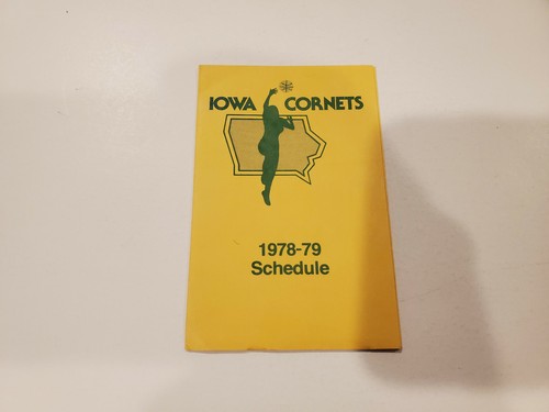 JS15 Iowa Cornets 1978/79 WBL Women's Basketball Pocket Schedule | eBay