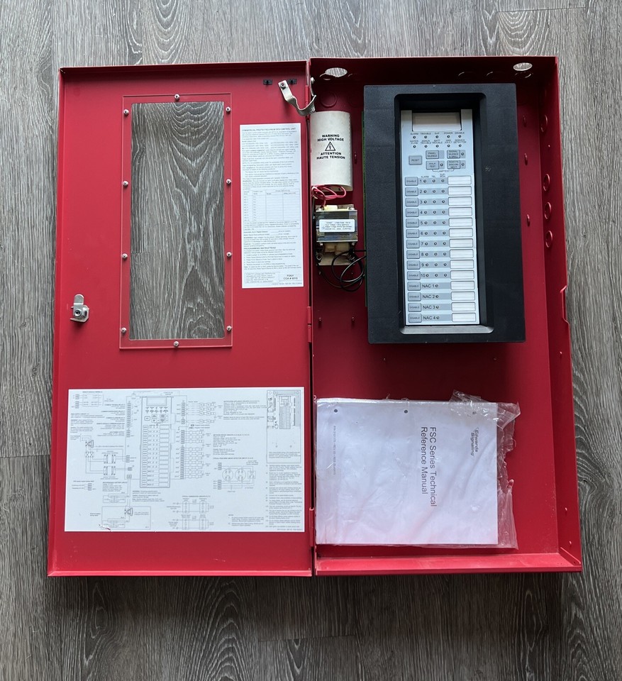 EST Fireshield FS1004rd 10 zone fire panel “Works Read Description” | eBay