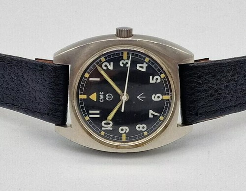 RARE 1979 CWC 2957/79 BRITISH MILITARY BLACK DIAL MANUAL WIND MAN'S ...