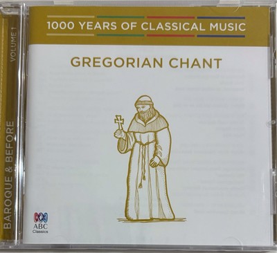 GREGORIAN CHANT - Singers Of St Lawrence CD BRAND NEW! ABC Classic 1000 ...