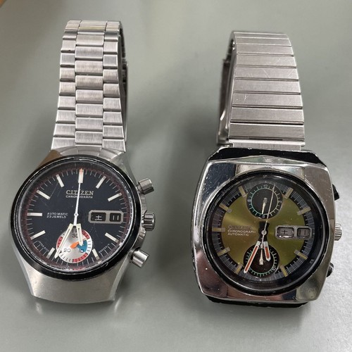 Citizen Challenge Timer Cal.8110 Analog Quartz Men Square Panda ...